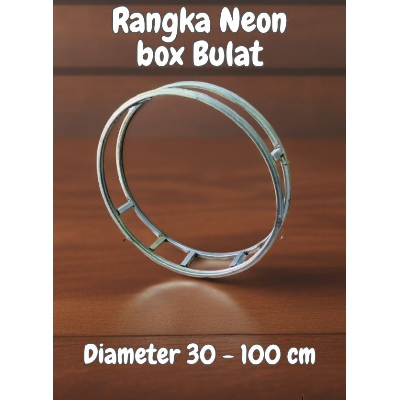 Jual Rangka Neon Box Bulat Diameter 30 cm - 100 cm | Shopee Indonesia