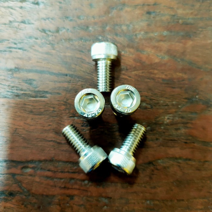 Jual 1 pcs Baut kunci L stainless M6 x 12 mur baut sekrup pertukangan ...