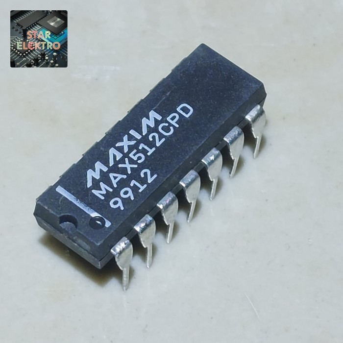Jual MAX512CPD Dip-14 MAX512 CPD MAX 512 512CPD Maxim IC 8-bit Digital to Analog Converter ...