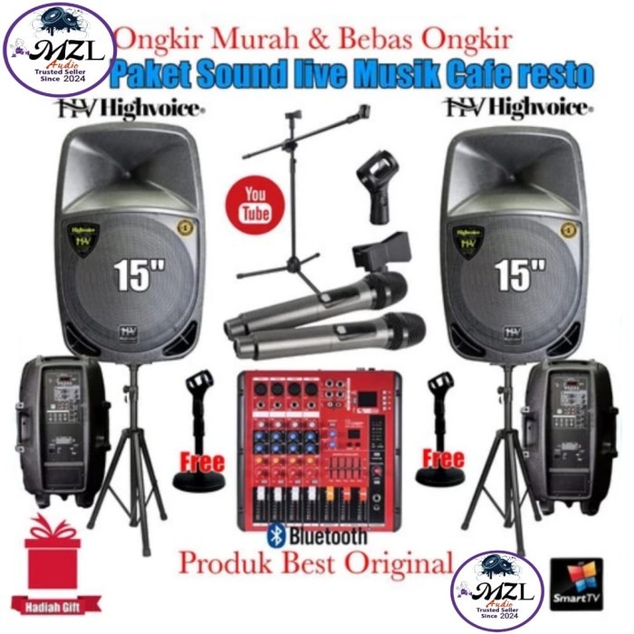 Jual Paket Sound system Live musik Cafe Resto 15 inch Power Full Siap ...
