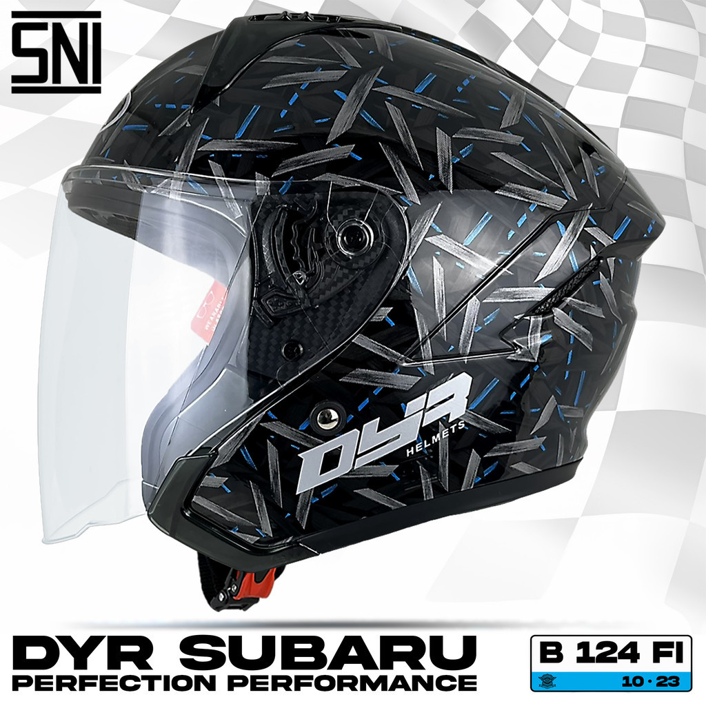 Jual DYR SUBARU CARBON FORGED BLUE | Helm DYR SUBARU Original Premium ...