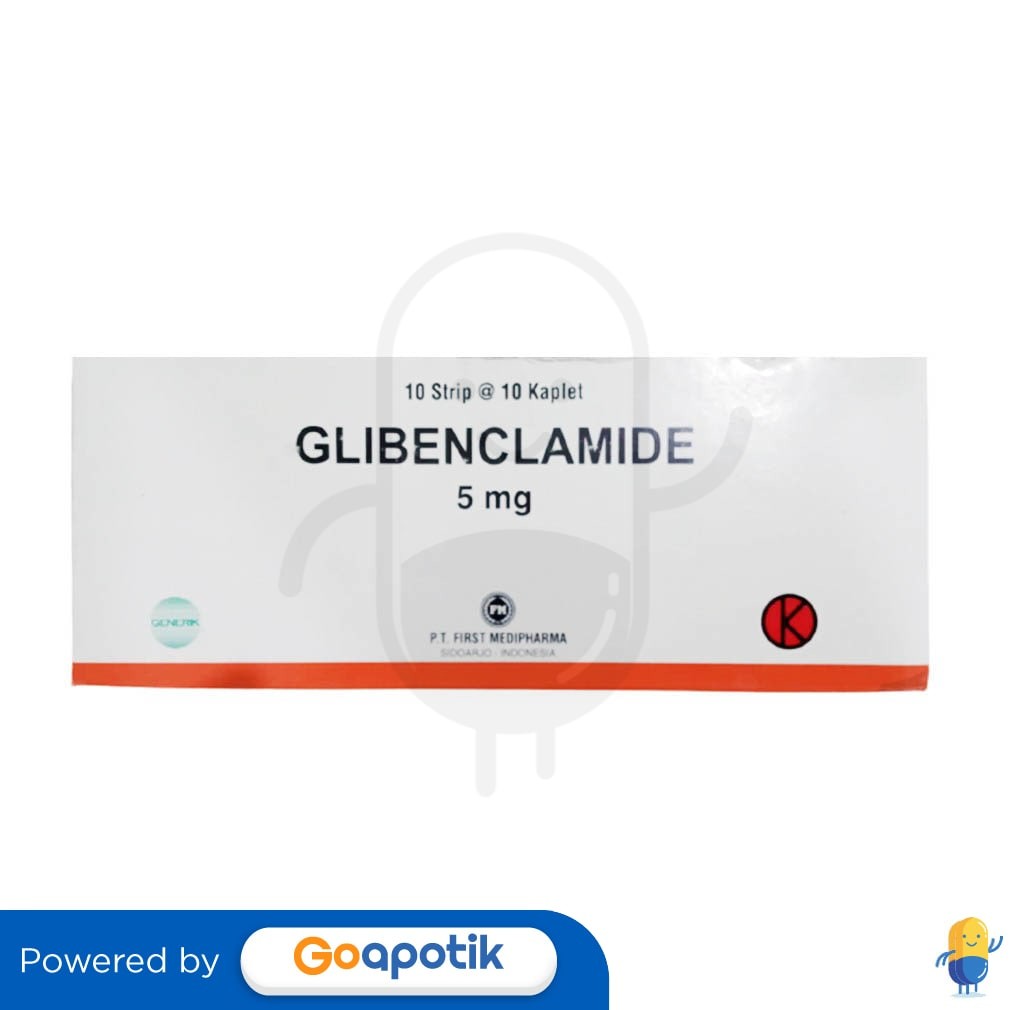 Jual Glibenclamide First Medipharma 5 Mg Box 100 Kaplet | Shopee Indonesia