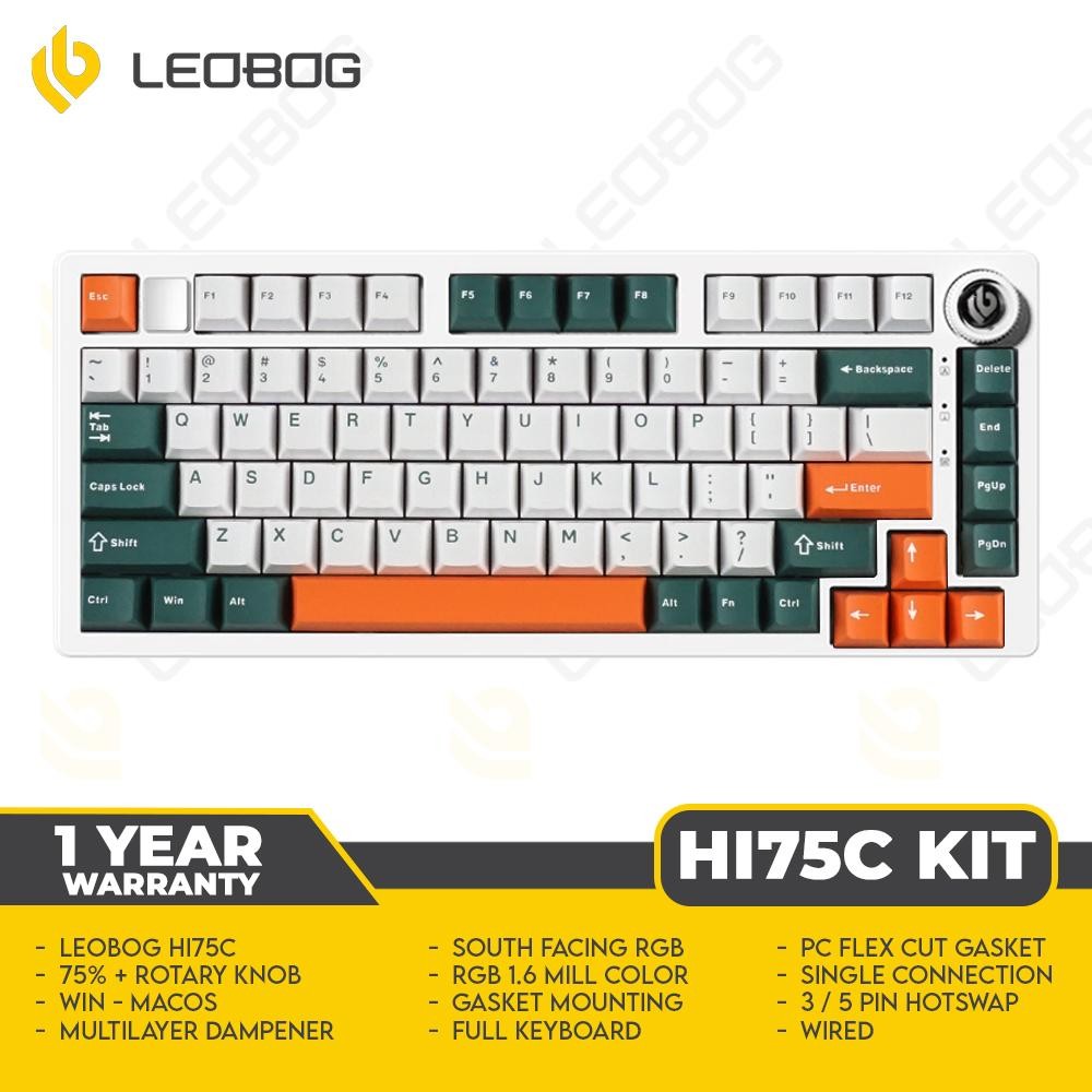 Jual LEOBOG HI75C White - Keyboard 75% RGB Hotswap Aluminium - Gasket ...