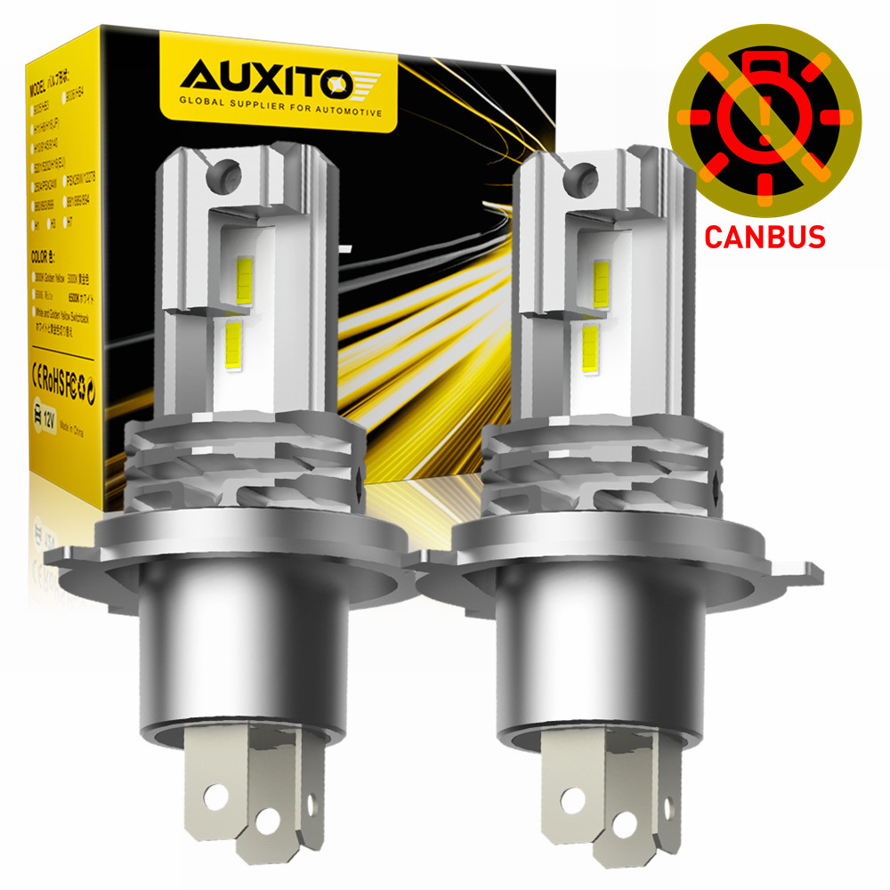 Jual AUXITO 1/2X H4 LED Canbus Headlights 12V 9003 HB2 Hi/Lo Beam ...