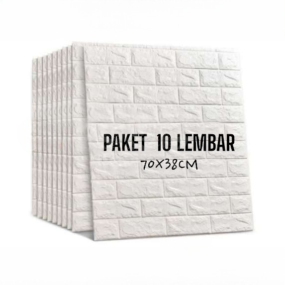 Jual Wallpaper 3D Foam Batu Bata [ PAKET 10 LEMBAR ] / Sticker Dinding ...