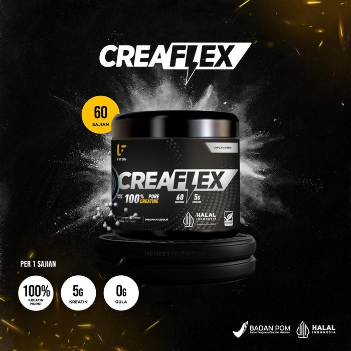 Jual FITlife CreaFLEX Pure Creatine Monohydrate creatine creatine ...