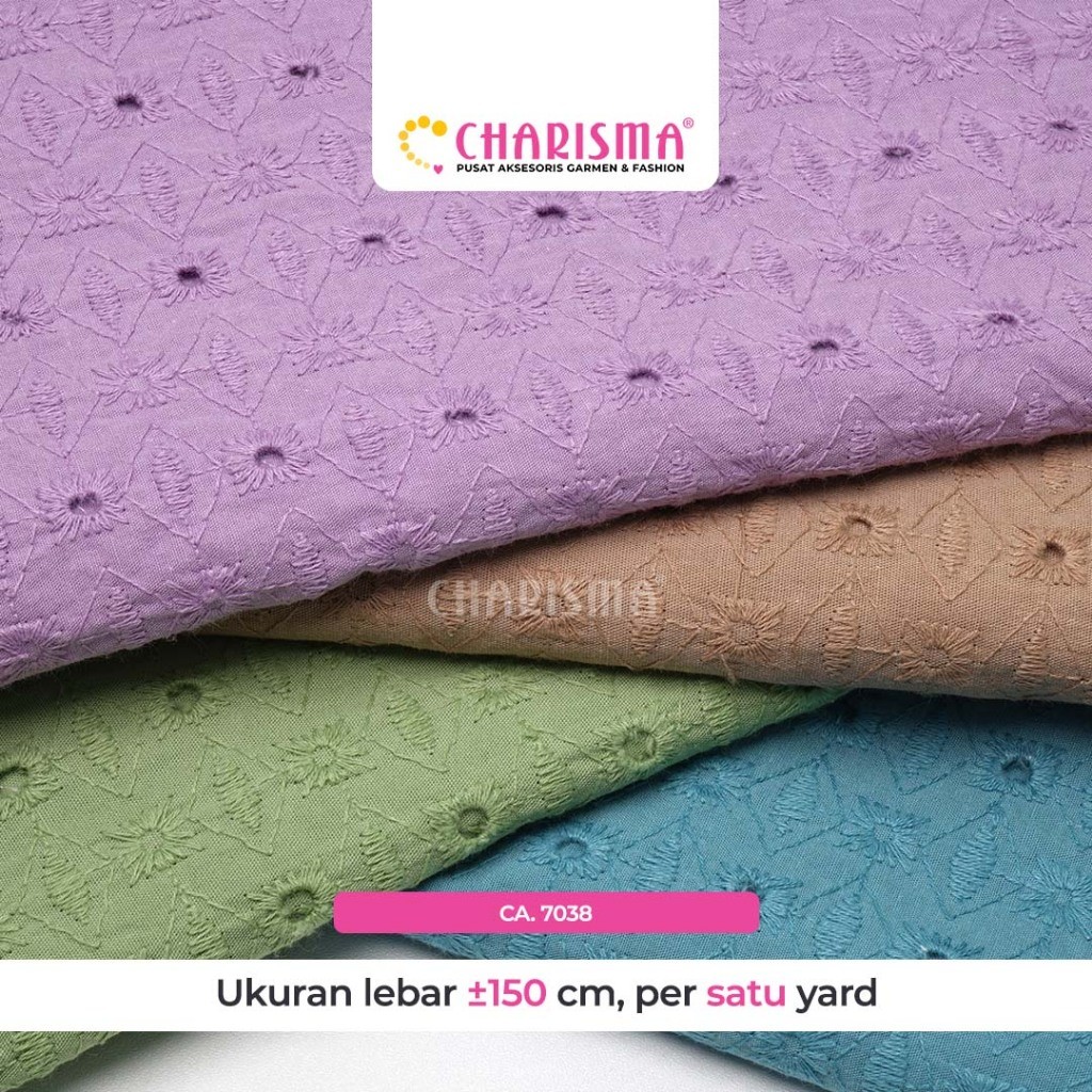 Jual Charisma Kain Allover Tetoron Cotton TA.7038 - Kain Bordir ...