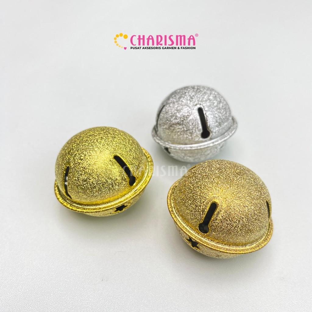 Jual Charisma Aplikasi Lonceng Warna Glitter - Lonceng Glitter 34mm ...