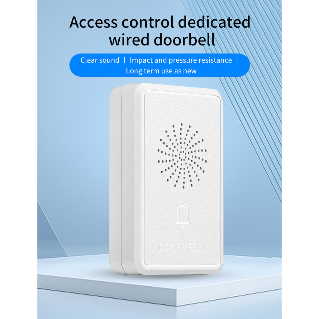 Jual DC 12V Wired Doorbell Access Control Door Bell External Doorbell ...