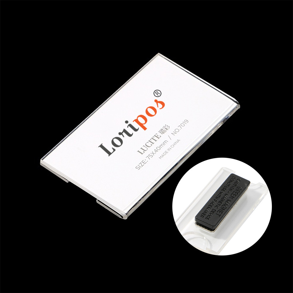 Jual Magnetic Custom Logo Acrylic Student Worker Employee Id Name Card ...