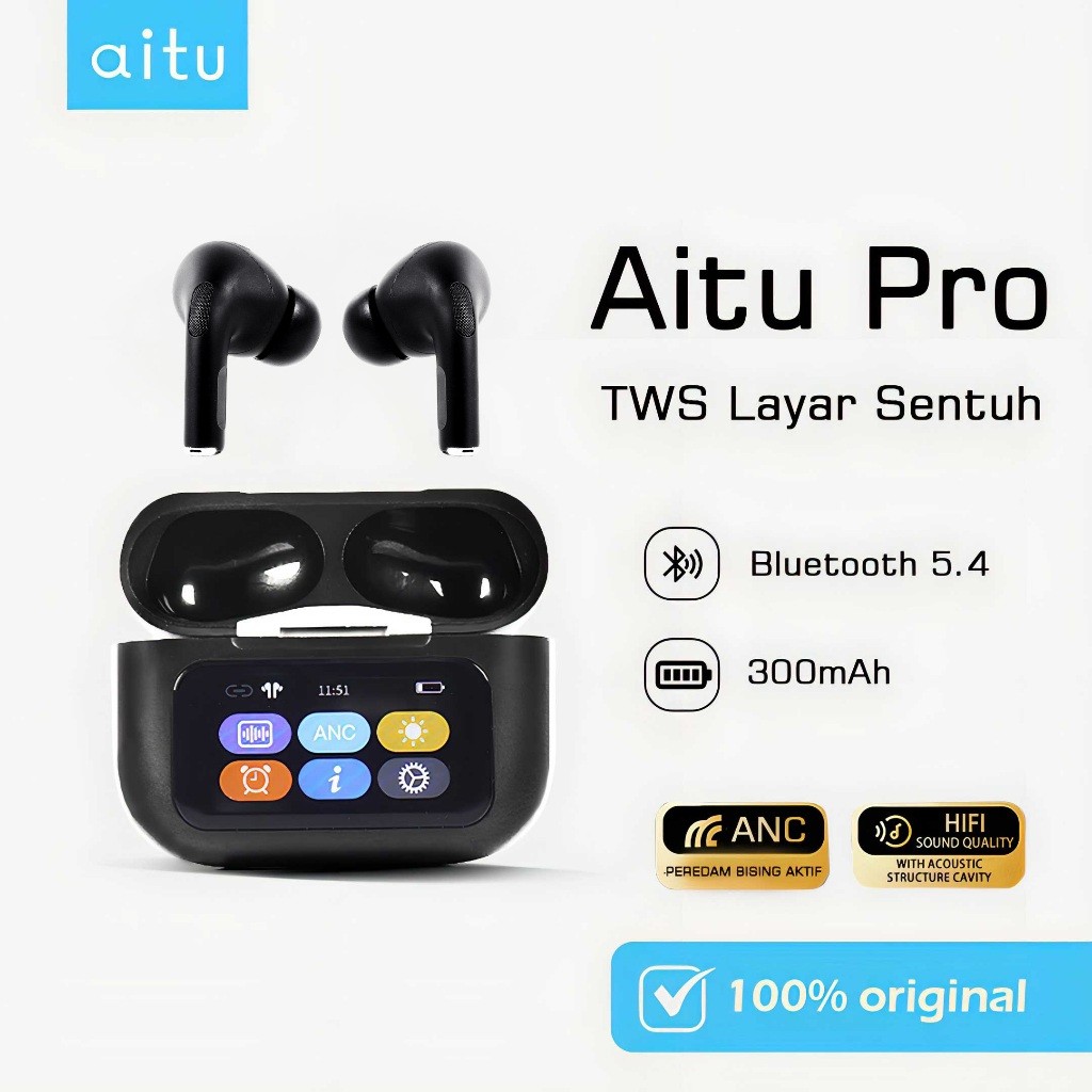Jual Aitu Pro ANC/ENC True Wireless Bluetooth Earphone with Noise ...