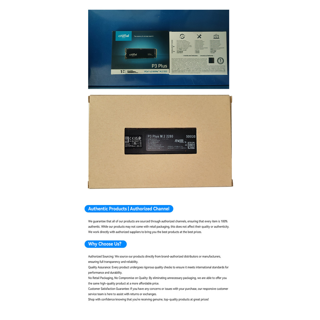 Jual Crucial 5000MB/s SSD NVMe M.2 2280 1TB 2TB 4TB Internal Solid State Hard Disk M2 PCIe 4.0x4 ...