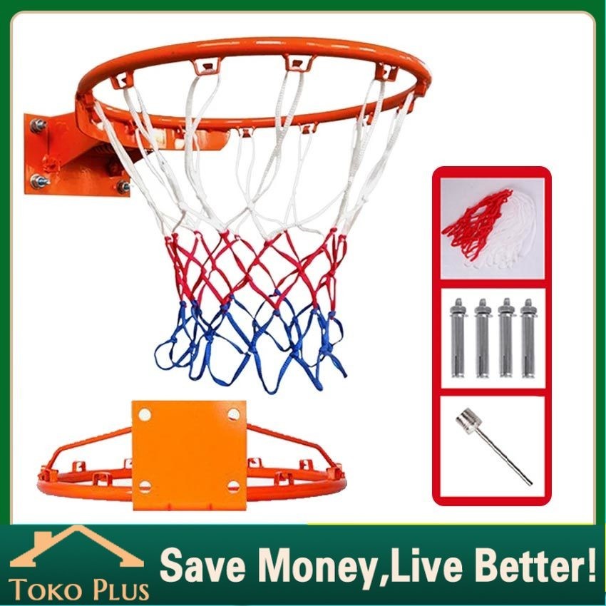 Jual Set Ring Basket Besi Tempel Tembok Ring Basket Dewasa/Anak Ukuran ...