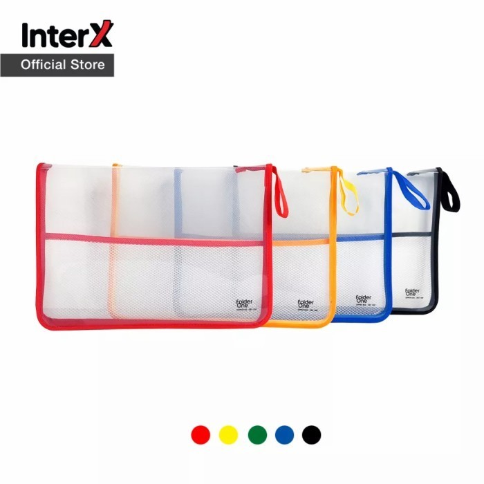 Jual Map Plastik Zipper Resleting Jaring Folder one - Hitam | Shopee ...