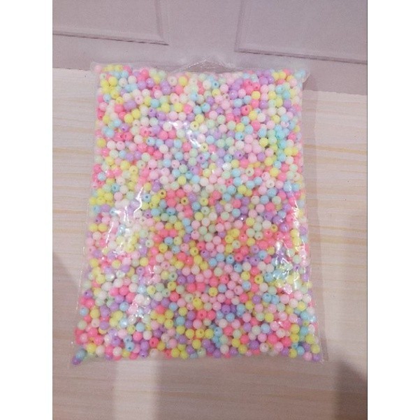 Jual 1 Pon Manik Manik Susu Kapur Ukuran 6mm dan 8mm | Shopee Indonesia