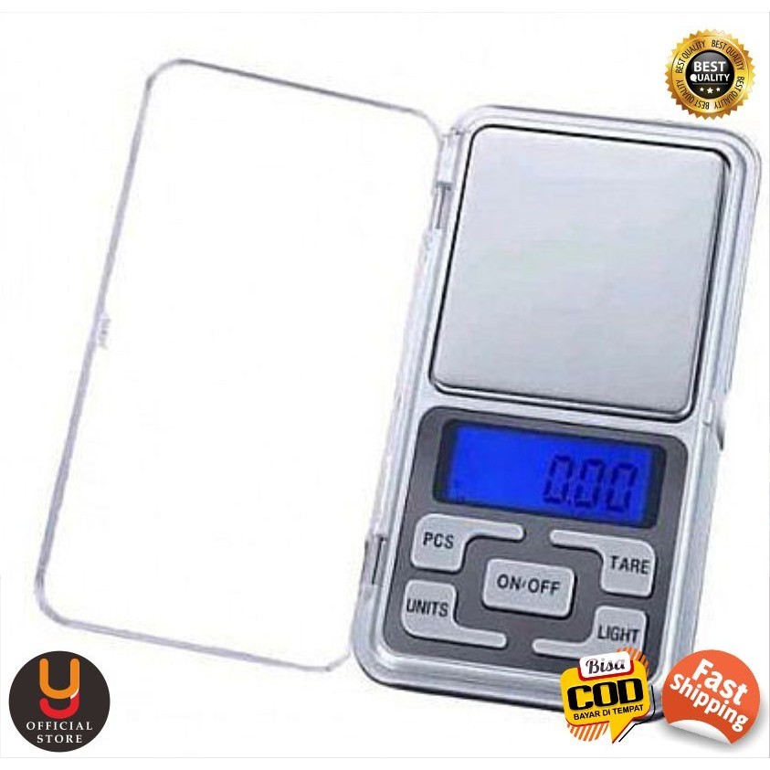 Jual TImbangan Digital Saku Mini Pocket Scales Skala Kecil Emas ...