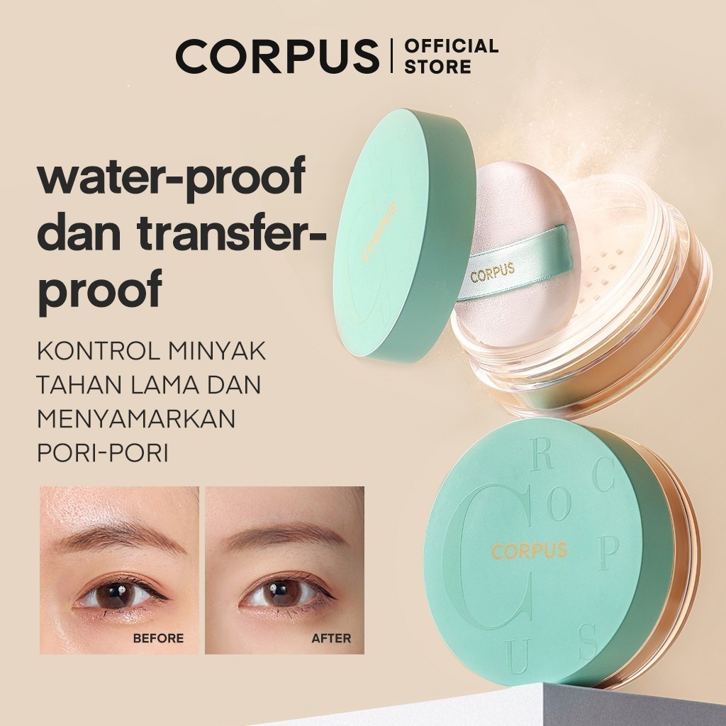Jual EVOLUTION CORPUS Bedak Tabur Ringan Tahan Air | Kontrol Minyak yang Bertahan Hingga 18 Jam ...
