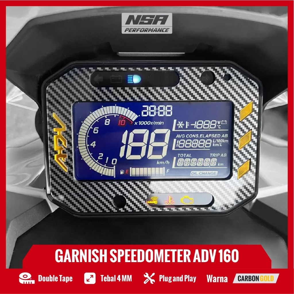 Jual NSA GARNISH SPEEDOMETER ADV160 GARNISH SPIDOMETER HONDA ADV 160 ...