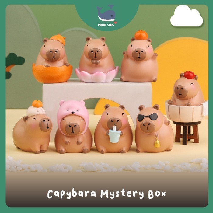 Jual MAMA SING Capybara Series - Mystery Box Action Figure Capybara ...