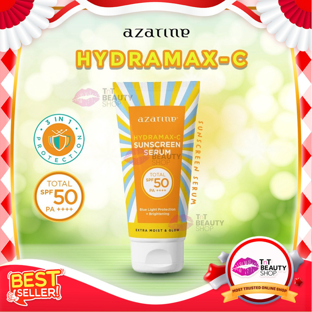 Jual AZARINE Hydramax-C Sunscreen Serum 40ml | TnT Beauty Shop | Shopee ...