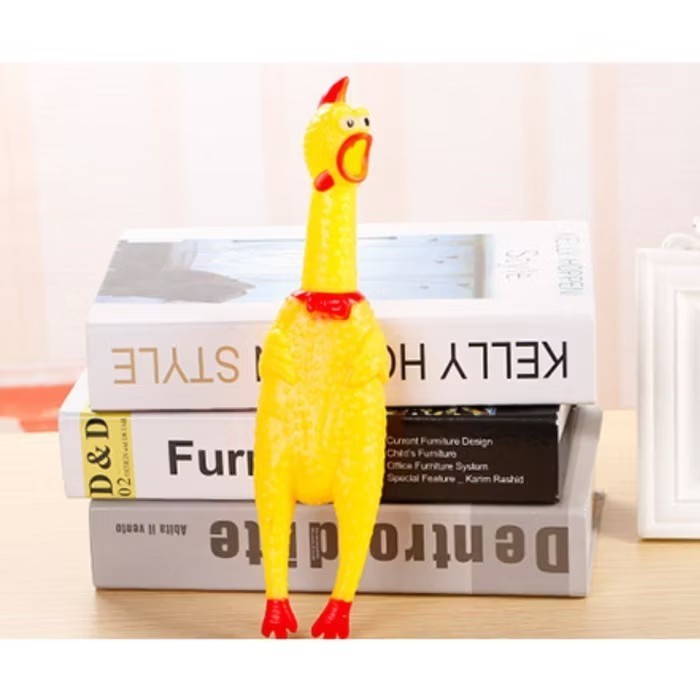 Jual Mainan Ayam Teriak 26.5 / Mainan Ayam BUNYI Menjerit Gigitan ...