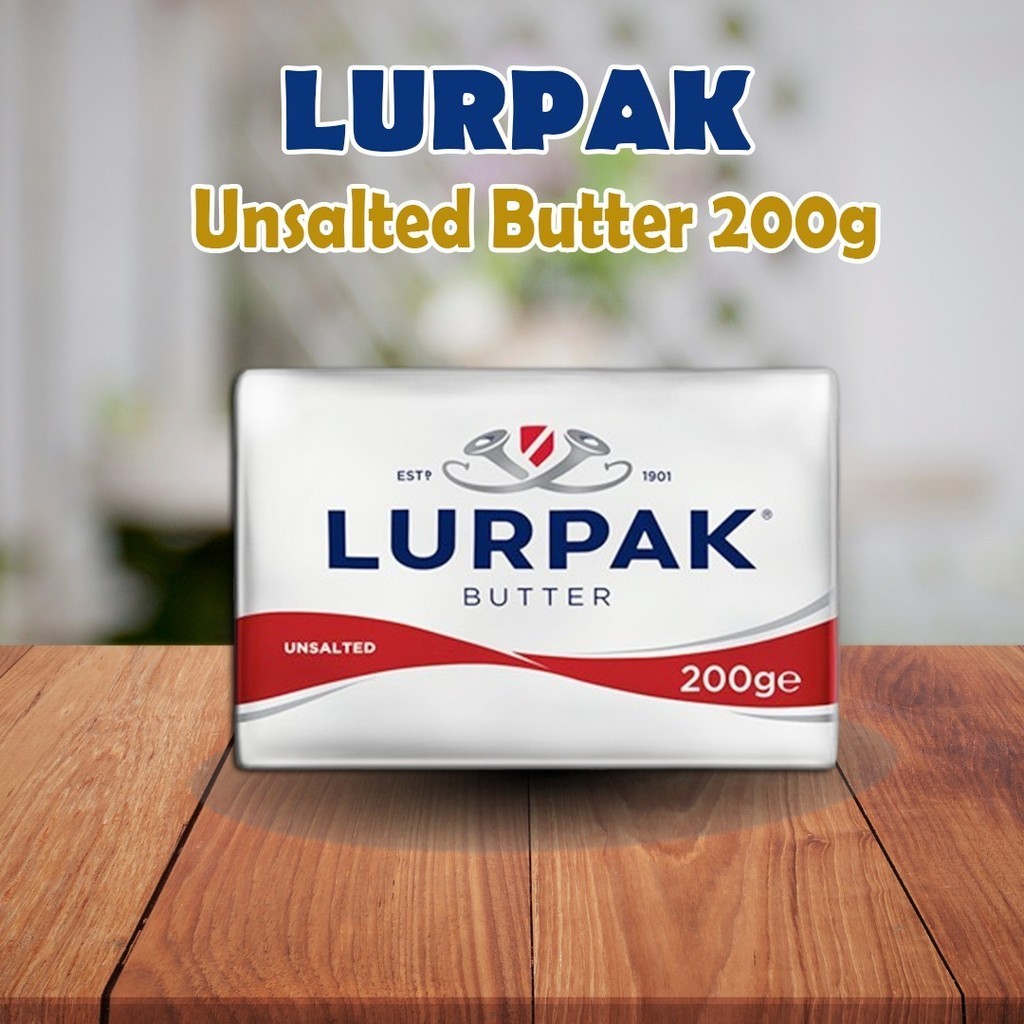 Jual Lurpak Unsalted Lactic Butter 82% - 200Gr | Shopee Indonesia