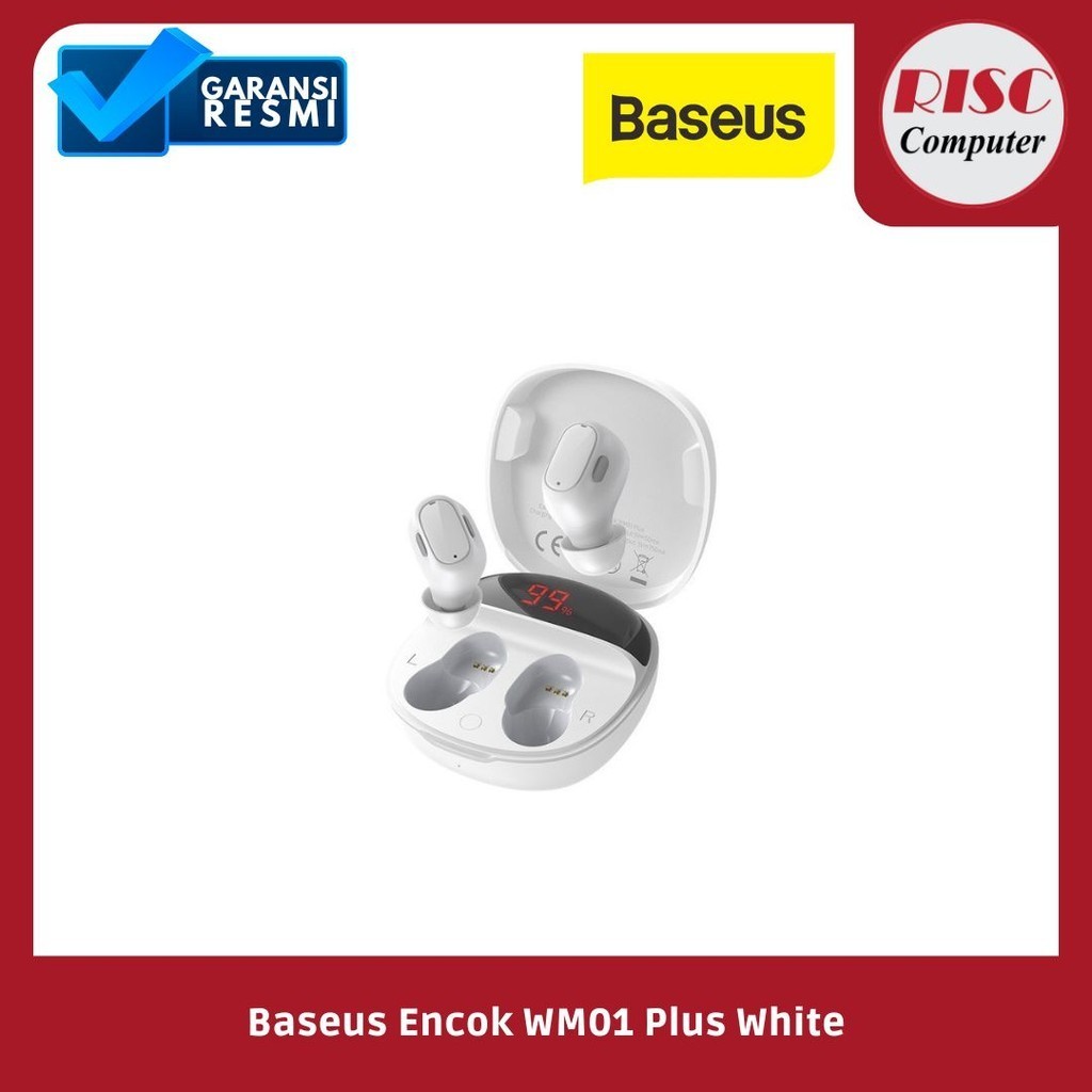 Jual Baseus Encok WM01 Plus Earphone Headset Wireless Bluetooth TWS ...