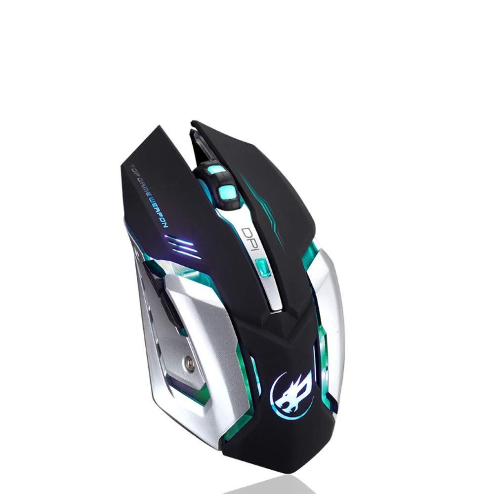 Jual Rechargeable Wireless Silent Gaming Mouse T1 Wireless Mouse ...