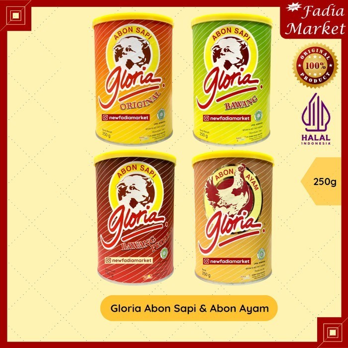 Jual Gloria Abon Sapi Ayam Kaleng 250g | Shopee Indonesia