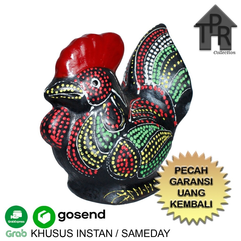 Jual Gerabah - celengan tanah liat Ayam Jago tradisional T28 / size - S ...
