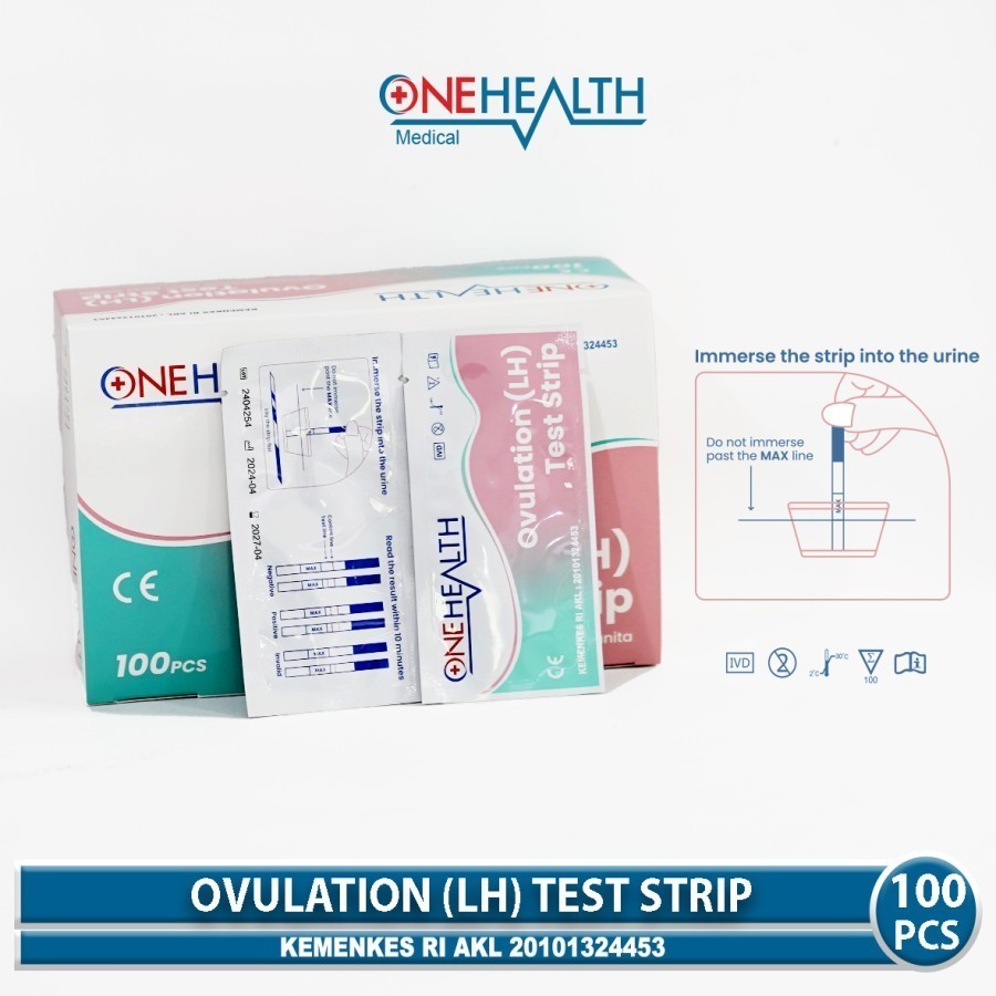 Jual Onehealth Ovulation (LH) Test Strip Ovutest / Tes Ovulasi Cek ...