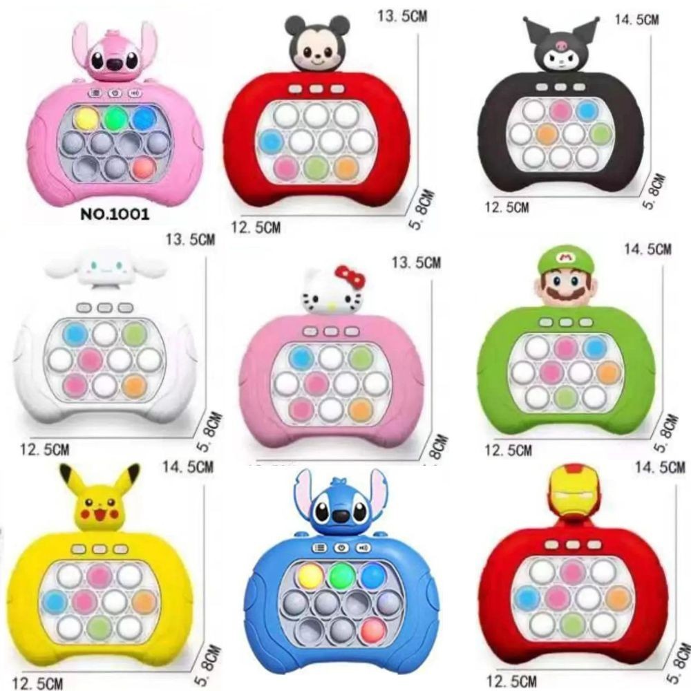 Jual Sanrio Kuromi Quick Push Game Pop Up Fidget Bubble Electronic Pop ...
