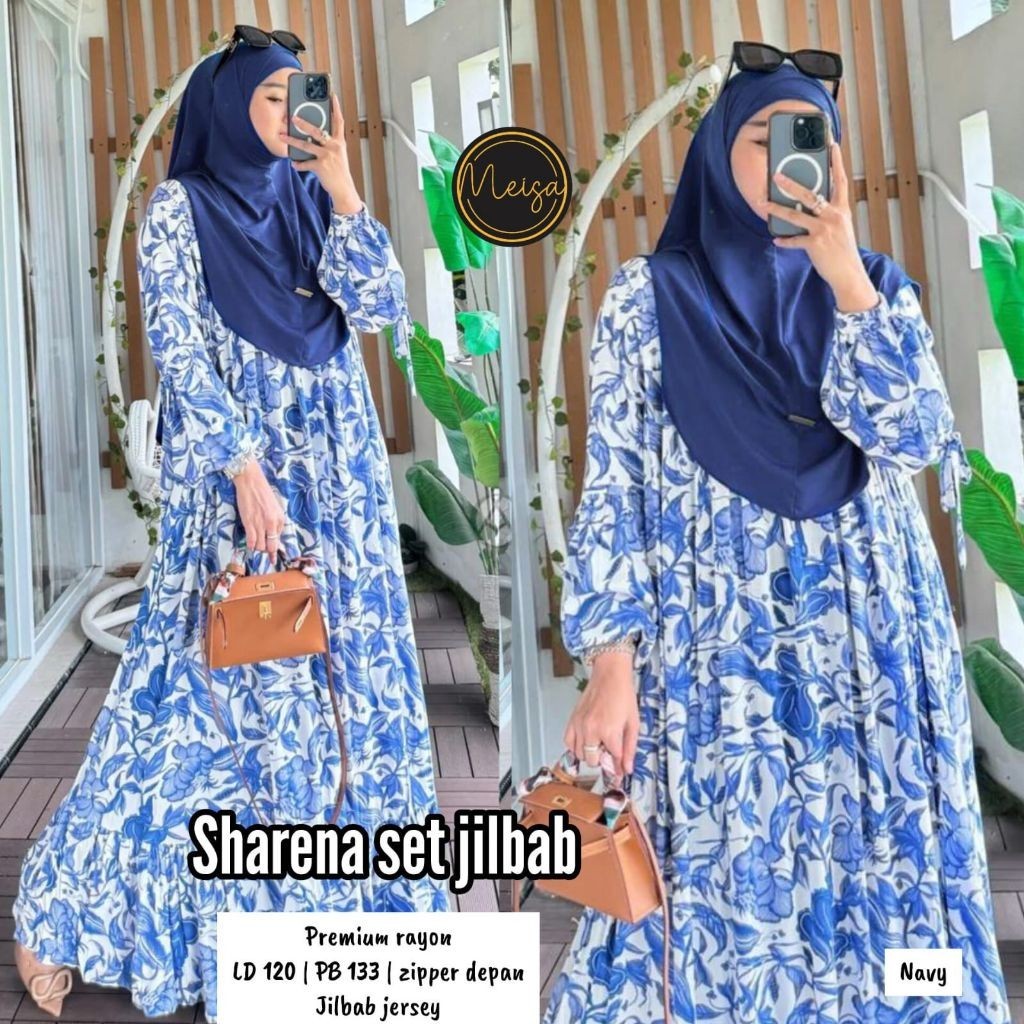 Jual 1209 SHARENA SET JILBAB by MeiSa // ONESTUFF | Shopee Indonesia