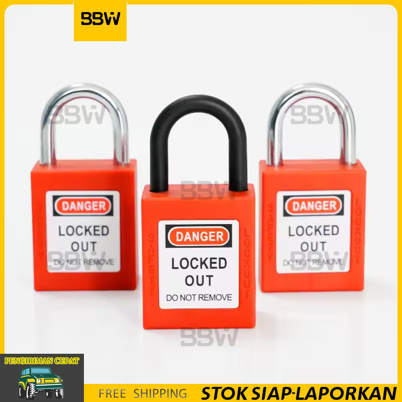 Jual LOTO Padlock Gembok Safety Equipment Leher Panjang Tahan Panas ...