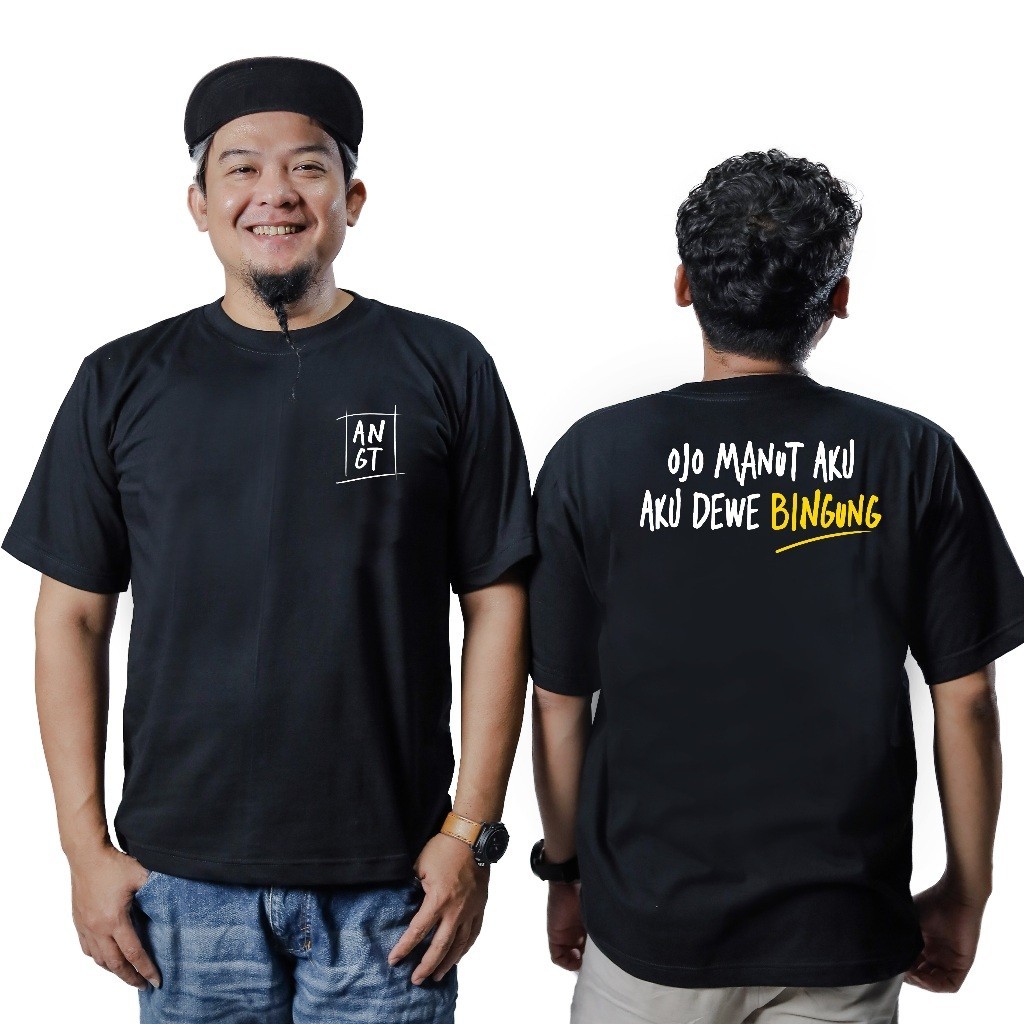 Jual ANAGATA KAOS KATA OJO MANUT AKU KAOS KATA KATA JAWA T-SHIRT VIRAL ...