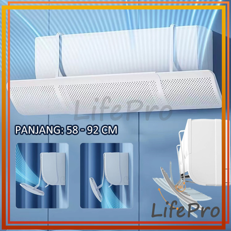 Jual Air Screen Cover AC / Talang AC Penutup Penahan Angin Reflektor ...