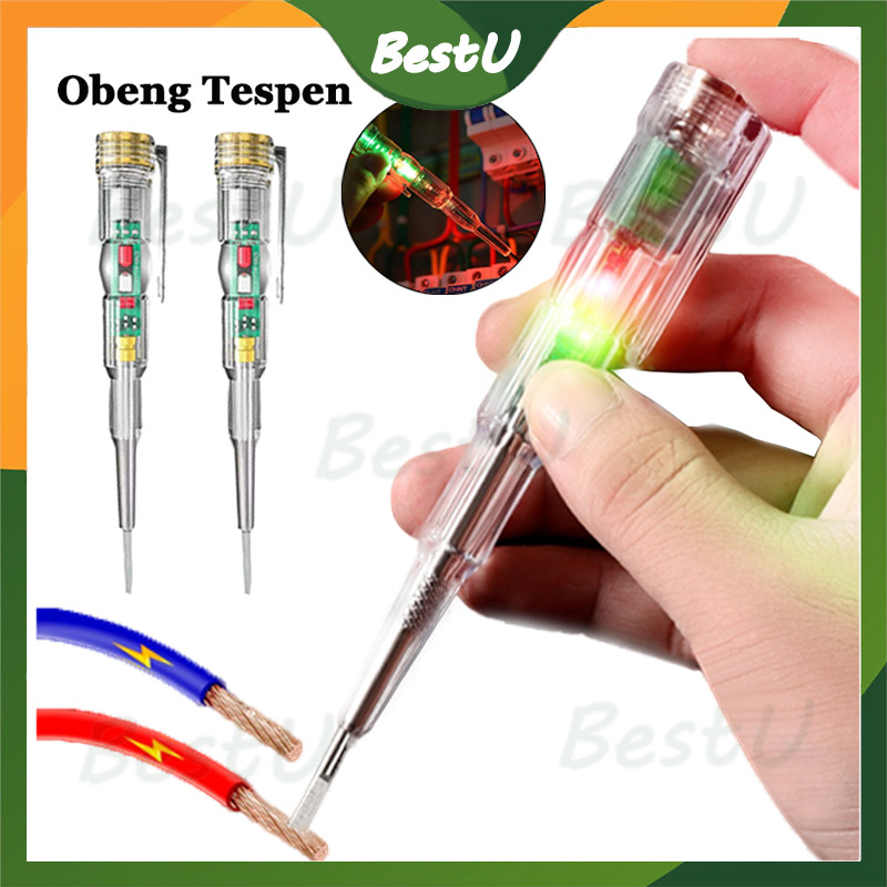 Jual Tespen Dual LED Obeng /Tester Listrik With Indicator Test Pen ...