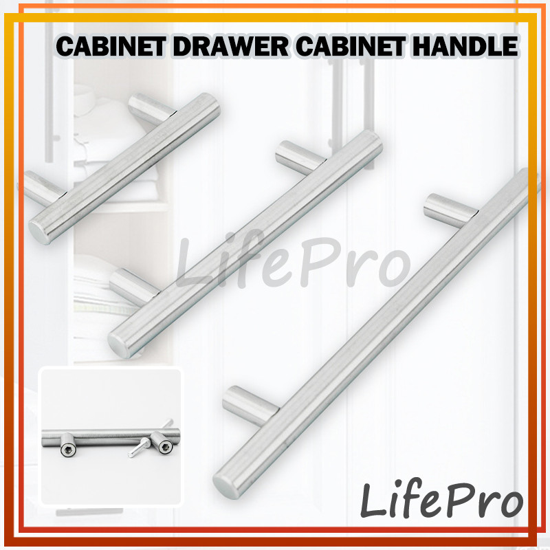 Jual Handle Minimalis Hitam Silver Tarikan Lemari Laci Besi Kayu ...