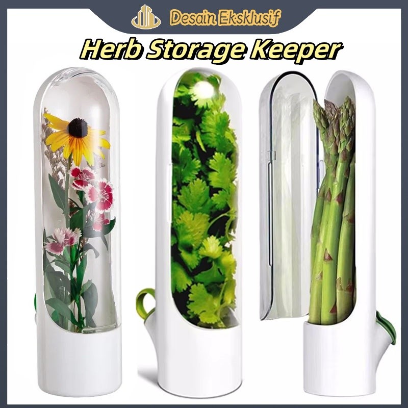 Jual Penyimpan Bumbu Sayuran Wadah Herb Stroage Tempat Daun Bawang ...