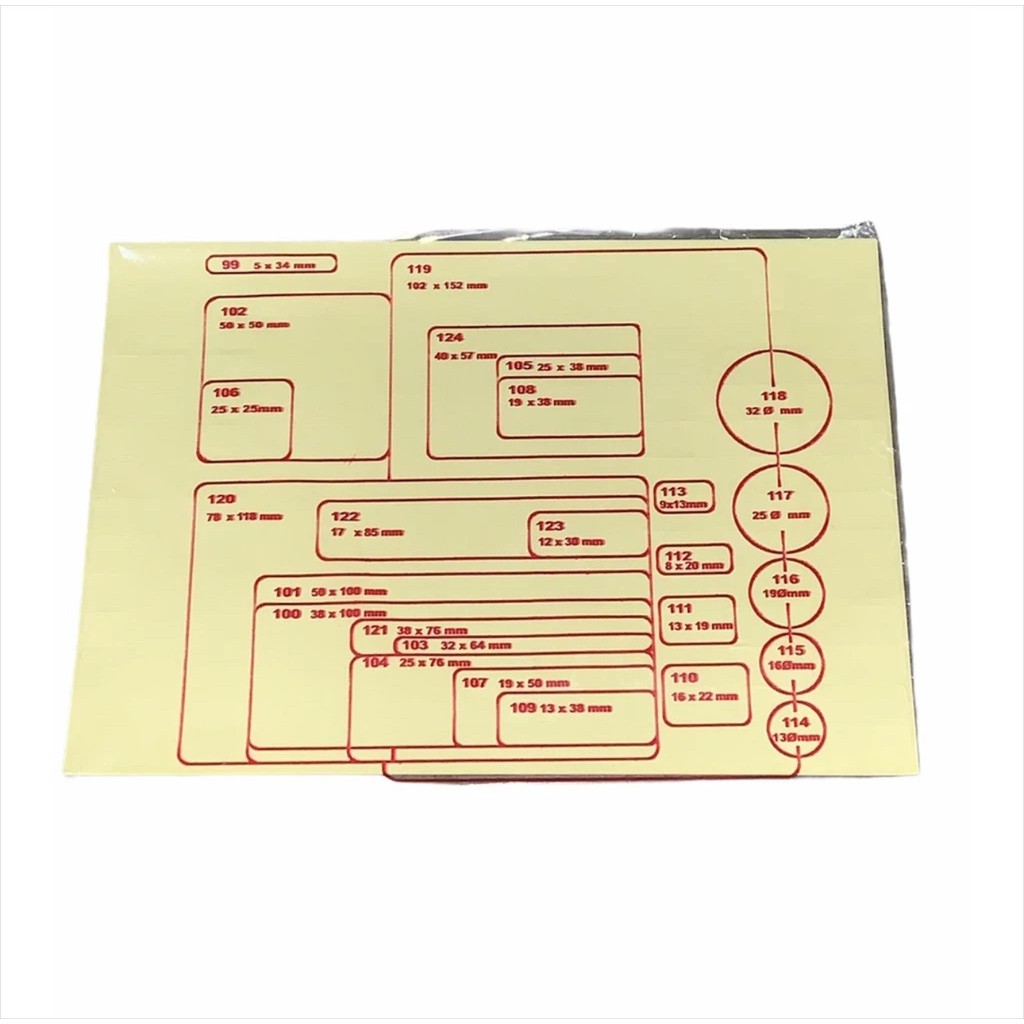 Jual Stiker Nama/Stiker Undangan/Label Harga 121/112/103/107 Polos ...