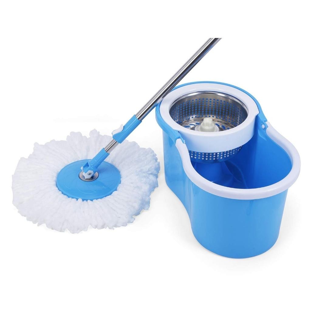 Jual Spin Mop Stainless / Alat Pel Lantai Mop Dengan Rol Praktis Kain ...