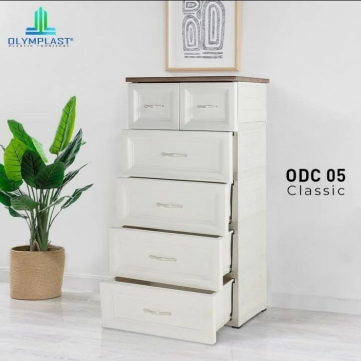 Jual Lemari Plastik 5 Susun OLYMPLAST DRAWER CABINET ODC 05 * | Shopee ...