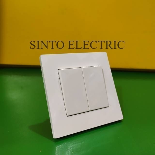 Jual BOSS Saklar Seri 2 Gang 1 Way Tipe B1000 | Shopee Indonesia