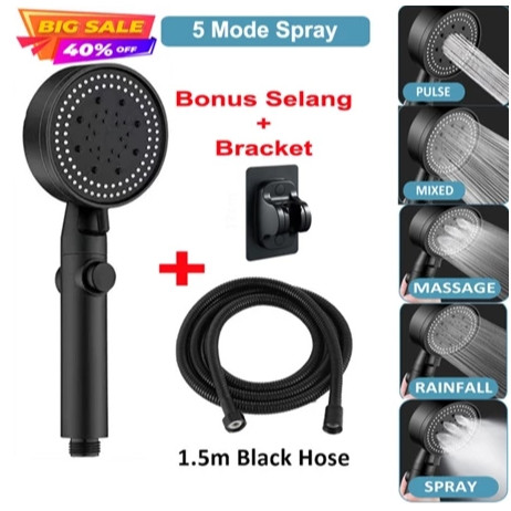 Jual Kepala Shower Mandi Premium Portabel Dengan Selang Shower Kamar Mandi Portabel Dapat ...