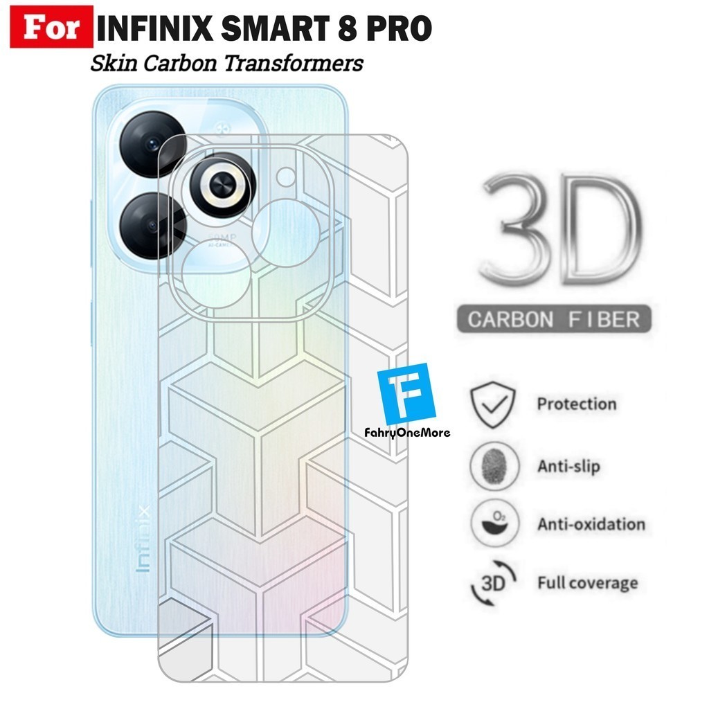 Jual ANTI JAMUR Skin Carbon Infinix Smart 8 Pro Garskin Motif Transformers Belakang Handphone ...
