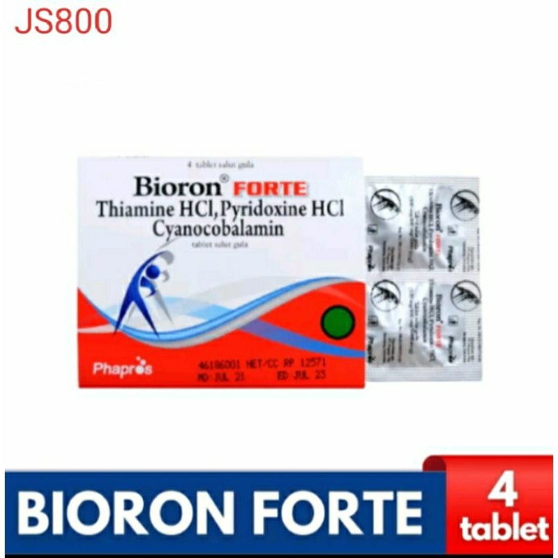 Jual BIORON FORTEB STRIP 4 TABLET - VITAMIN NEUROTROPIK | Shopee Indonesia