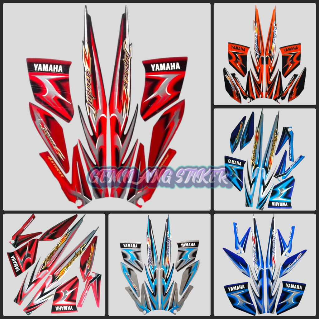 Jual Striping Decal Polet Sticker yamaha jupiter z 2006 Fullset ...