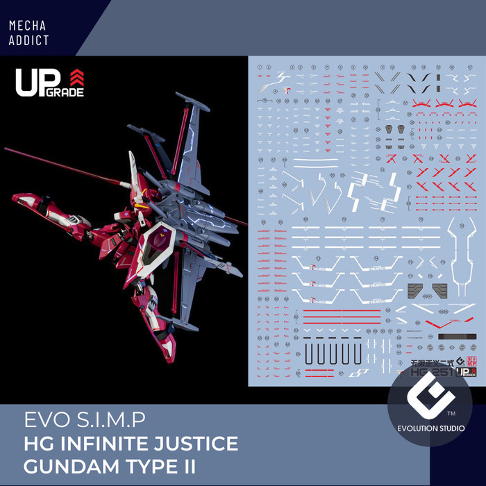 Jual Water Slide Decal HG Infinite Justice Gundam Type II by EVO SIMP ...