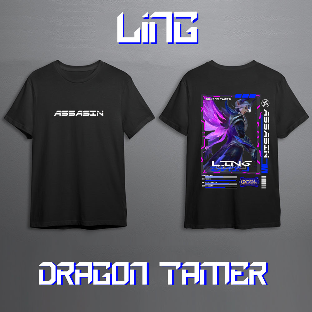 Jual KAOS HERO MOBILE LEGEND LING SKIN COLLECTOR//KAOS ML//KAOS MOBILE ...