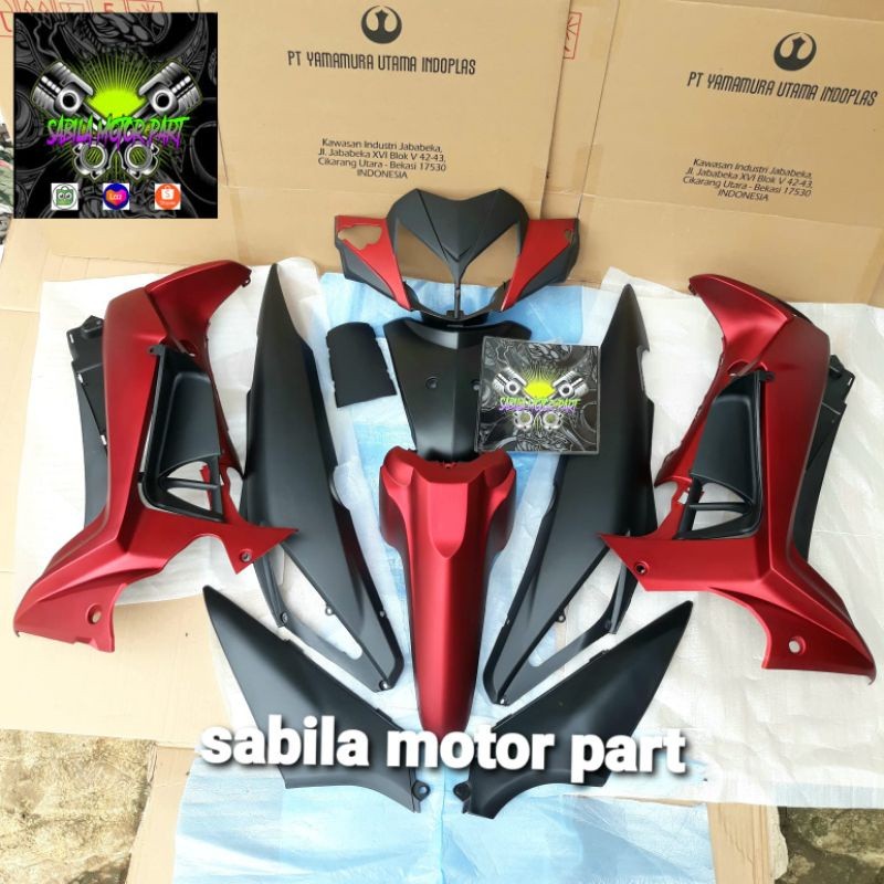 Jual COD full set cover body halus dan kasar honda supra x 125 r / 125 ...